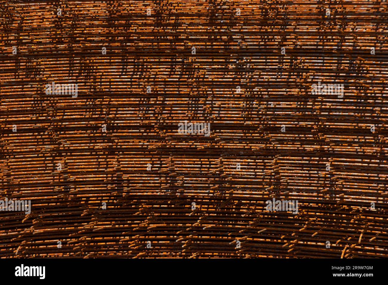 Steel reinforcement bars. Construction rebar steel work reinforcement ...