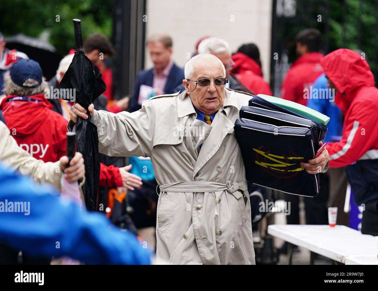 A MCC member is searched as they enter the ground ahead of day two of ...