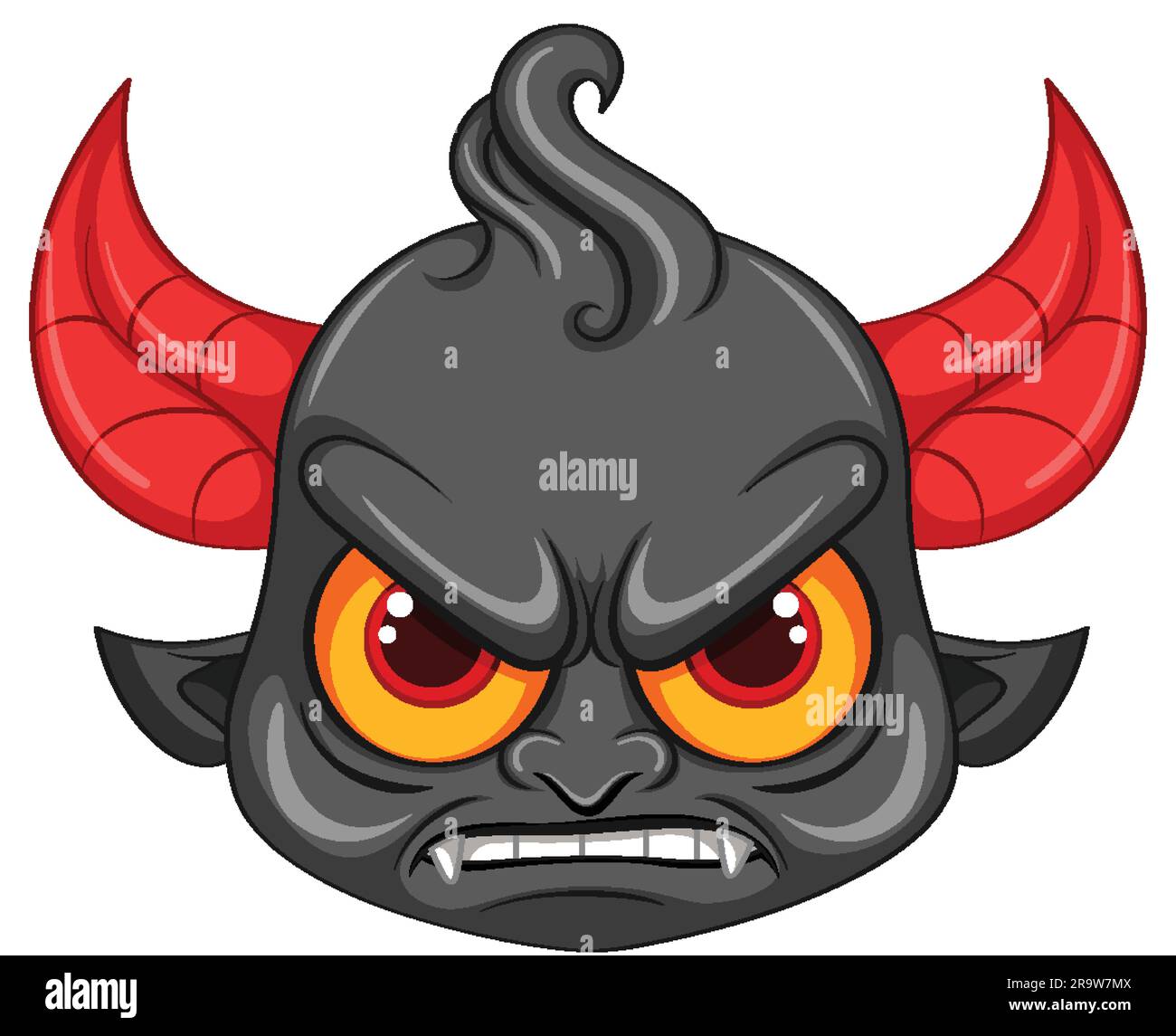 Angry devil cartoon character illustration Stock Vector Image & Art - Alamy