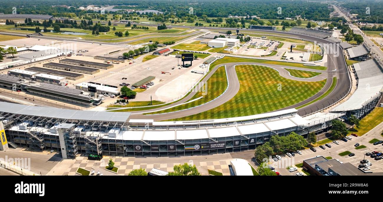 Indianapolis Motor Speedway from above - aerial drone photography ...