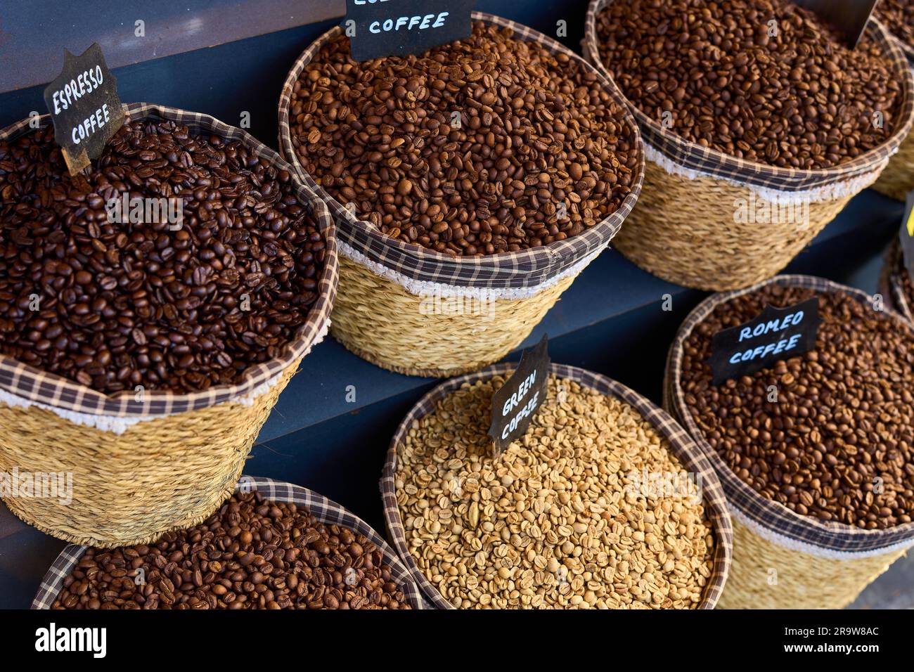 Brown bags coffee beans hi-res stock photography and images - Alamy