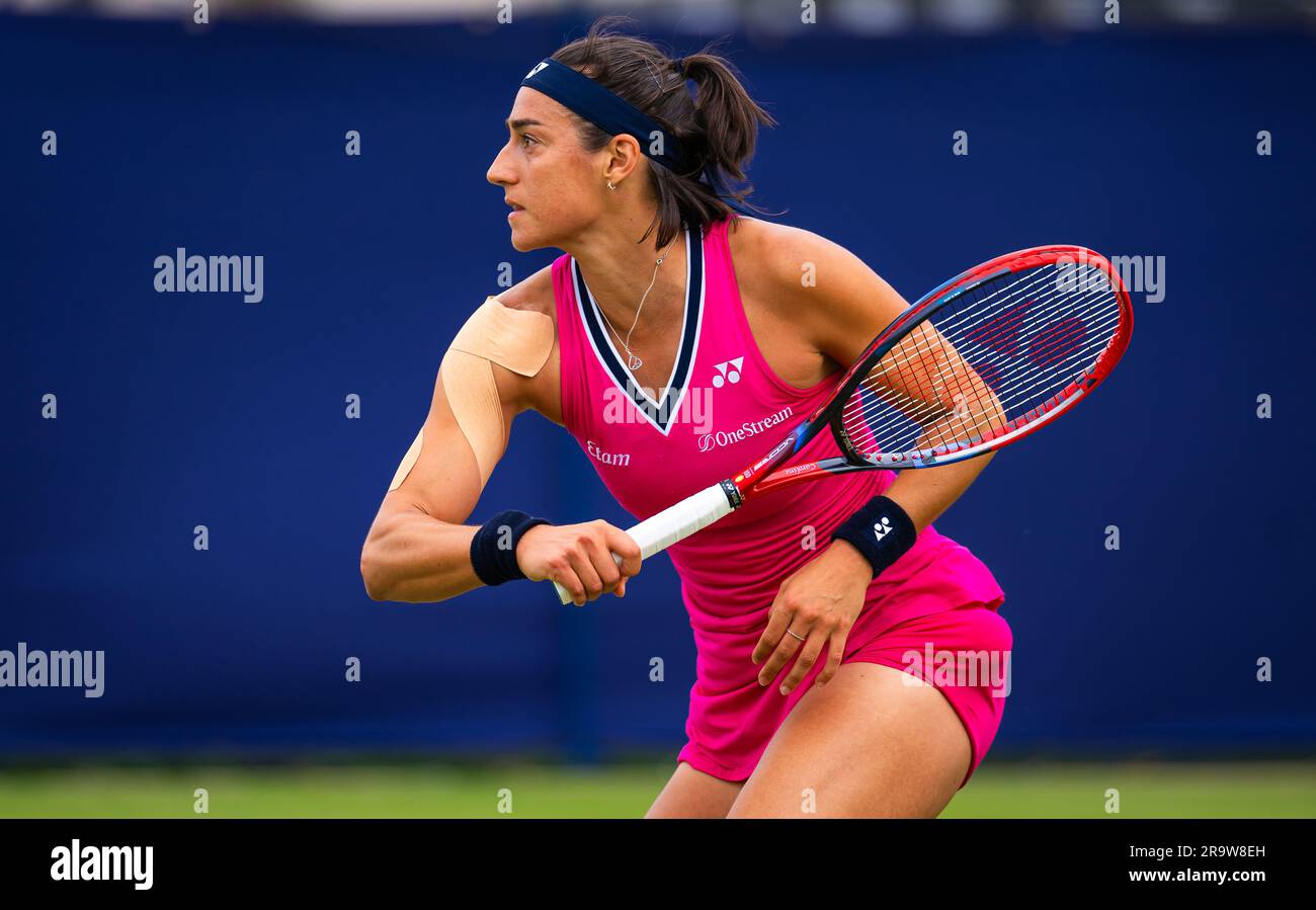 Eastbourne, England, June 27, 2023, Caroline Garcia of France in action ...