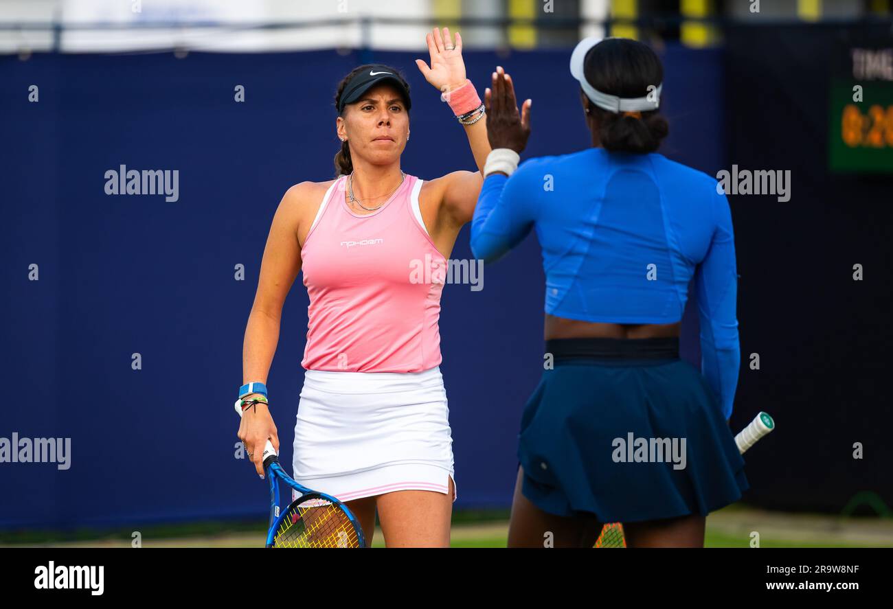 Eastbourne, England, June 27, 2023, Giuliana Olmos of Mexico playing ...