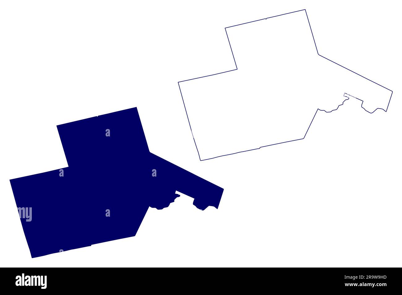County of Brant (Canada, Ontario Province, North America) map vector ...