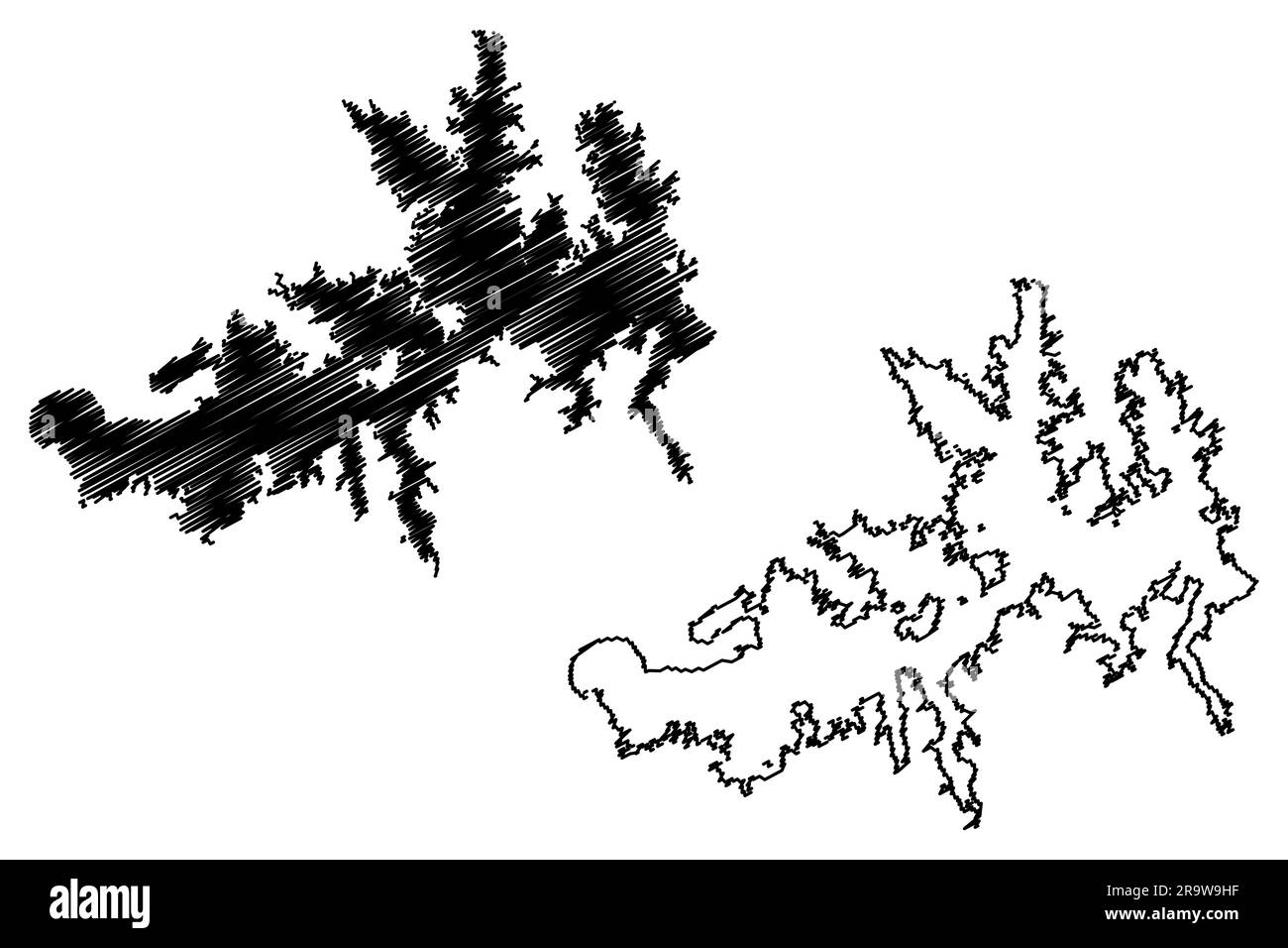 Kemp texas map Black and White Stock Photos & Images - Alamy