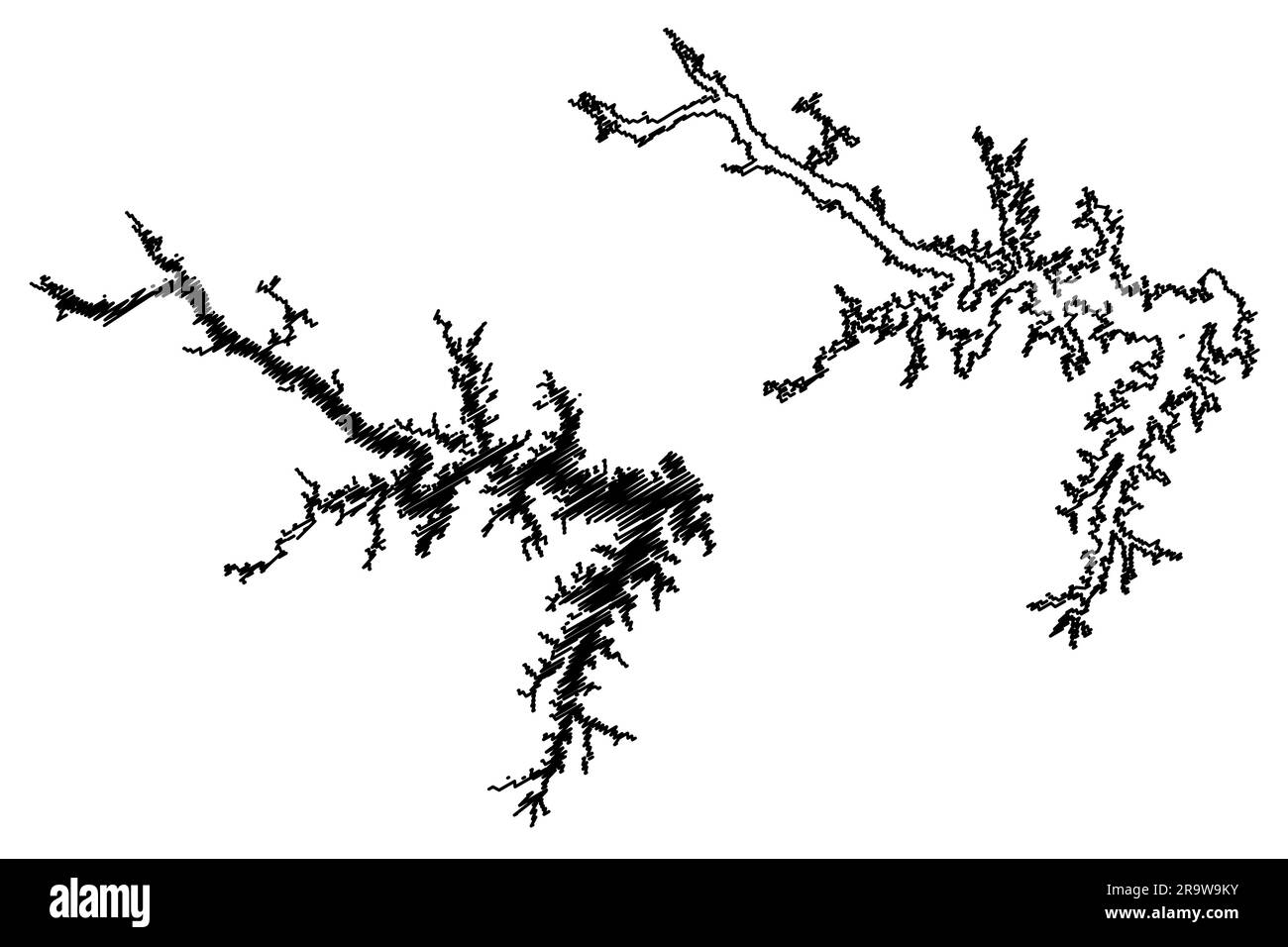 John h kerr reservoir Black and White Stock Photos & Images - Alamy