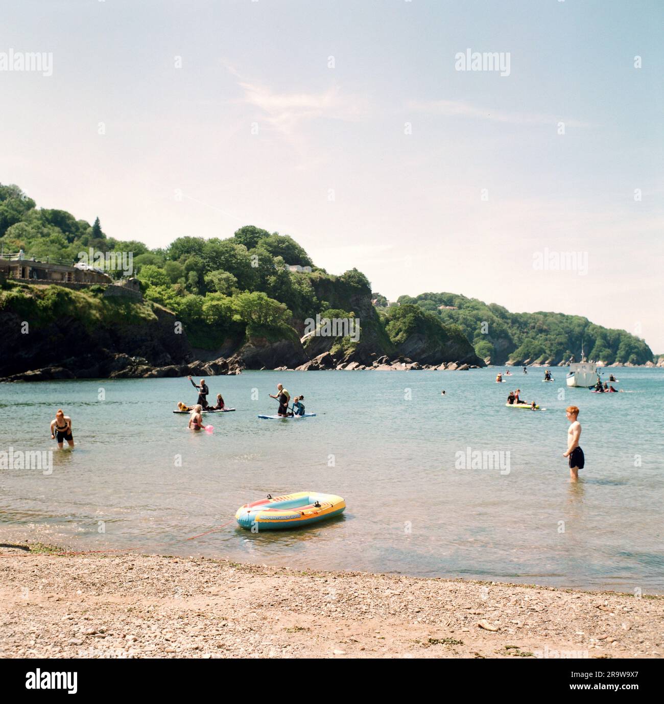 Combe Martin beach , North Devon, England, United Kingdom Stock Photo ...