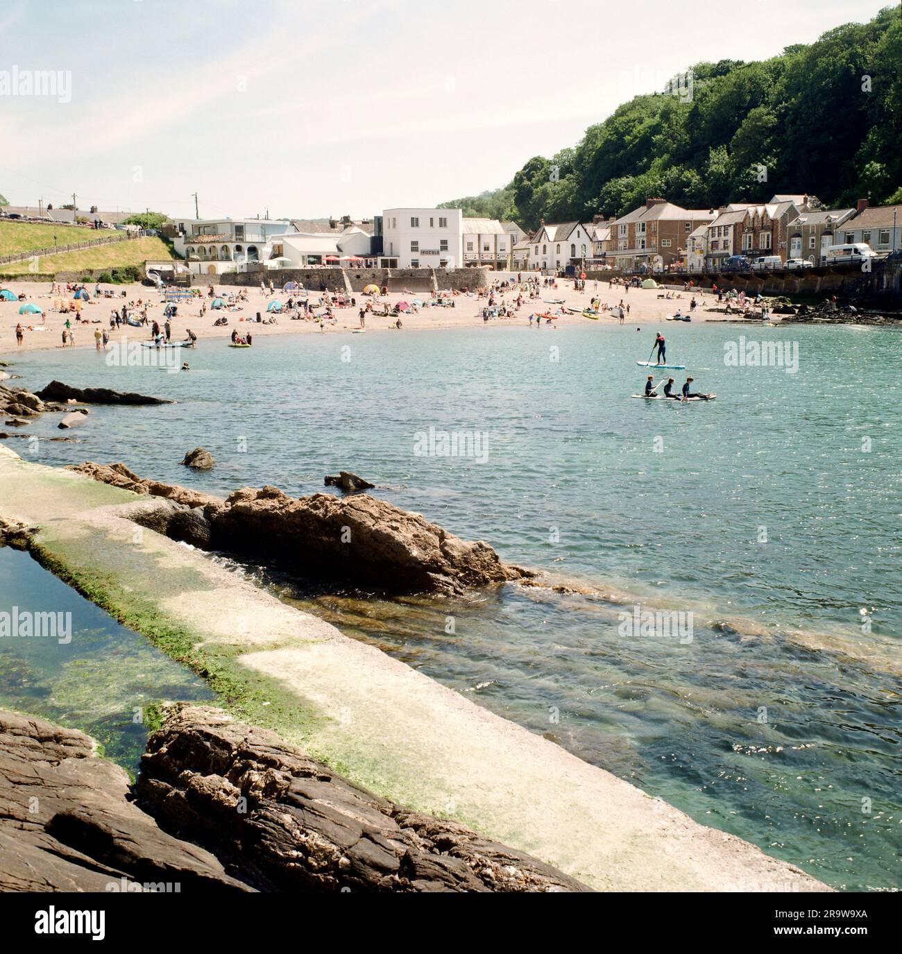Combe Martin beach , North Devon, England, United Kingdom Stock Photo ...