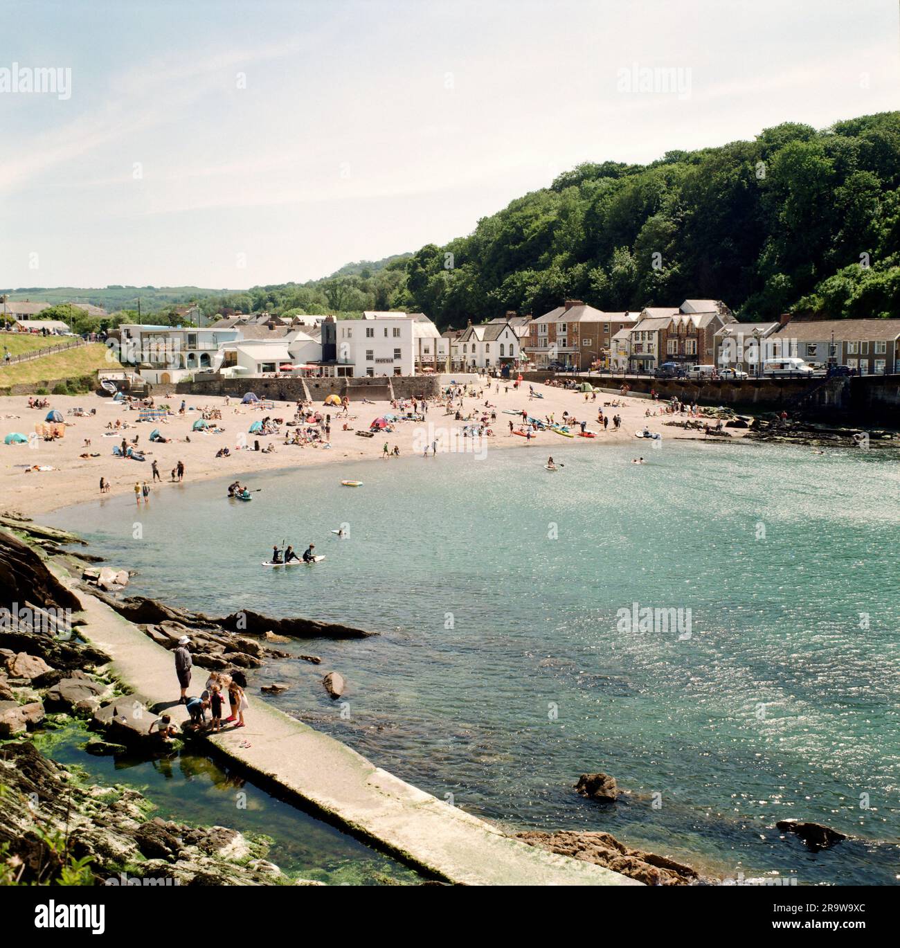 Combe Martin beach , North Devon, England, United Kingdom Stock Photo ...