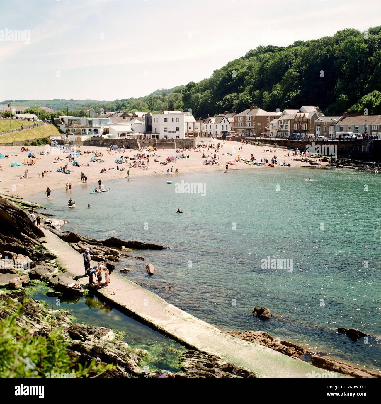 Combe Martin beach , North Devon, England, United Kingdom Stock Photo ...