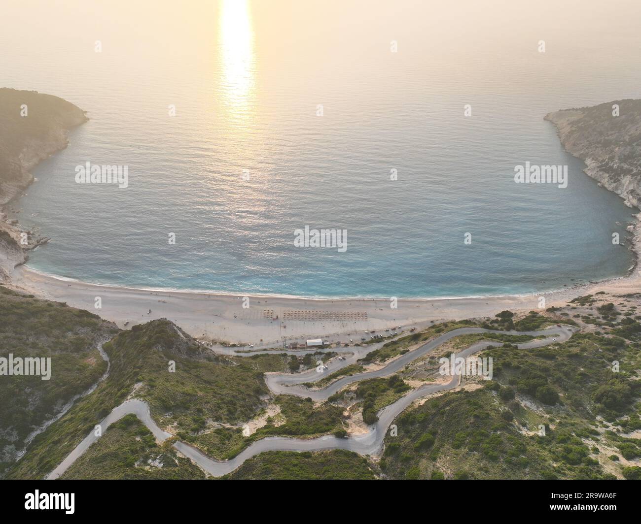 Aerial Photograph of Myrtos Beach Stock Photo - Alamy