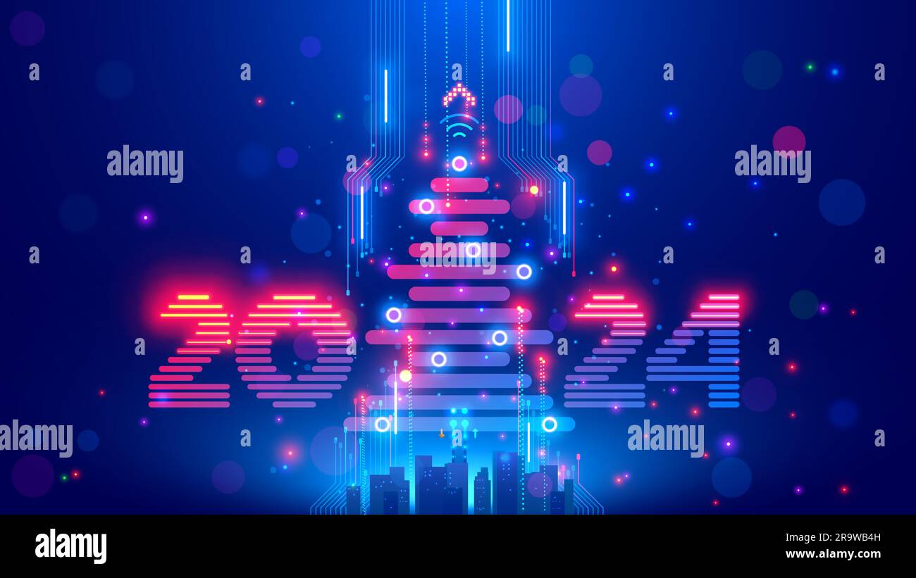 2024 digits Stock Vector Images - Alamy