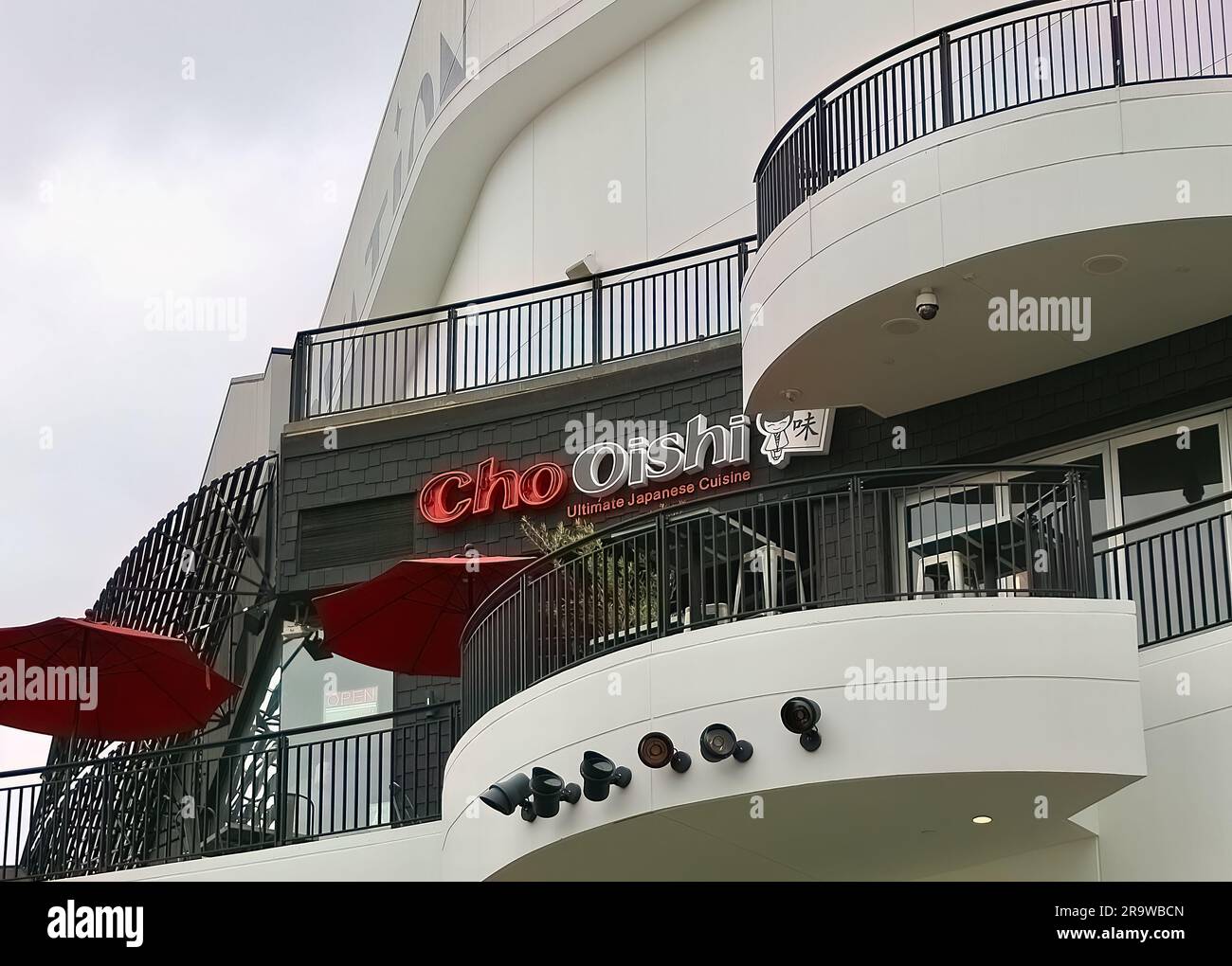 Cho Oishi Ultimate Japanese Cuisine terrace with umbrellas Ovation ...