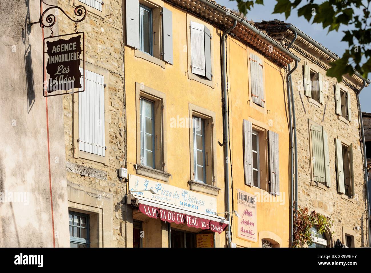 Typical architecture of Grignan Nyons Drome France Stock Photo - Alamy