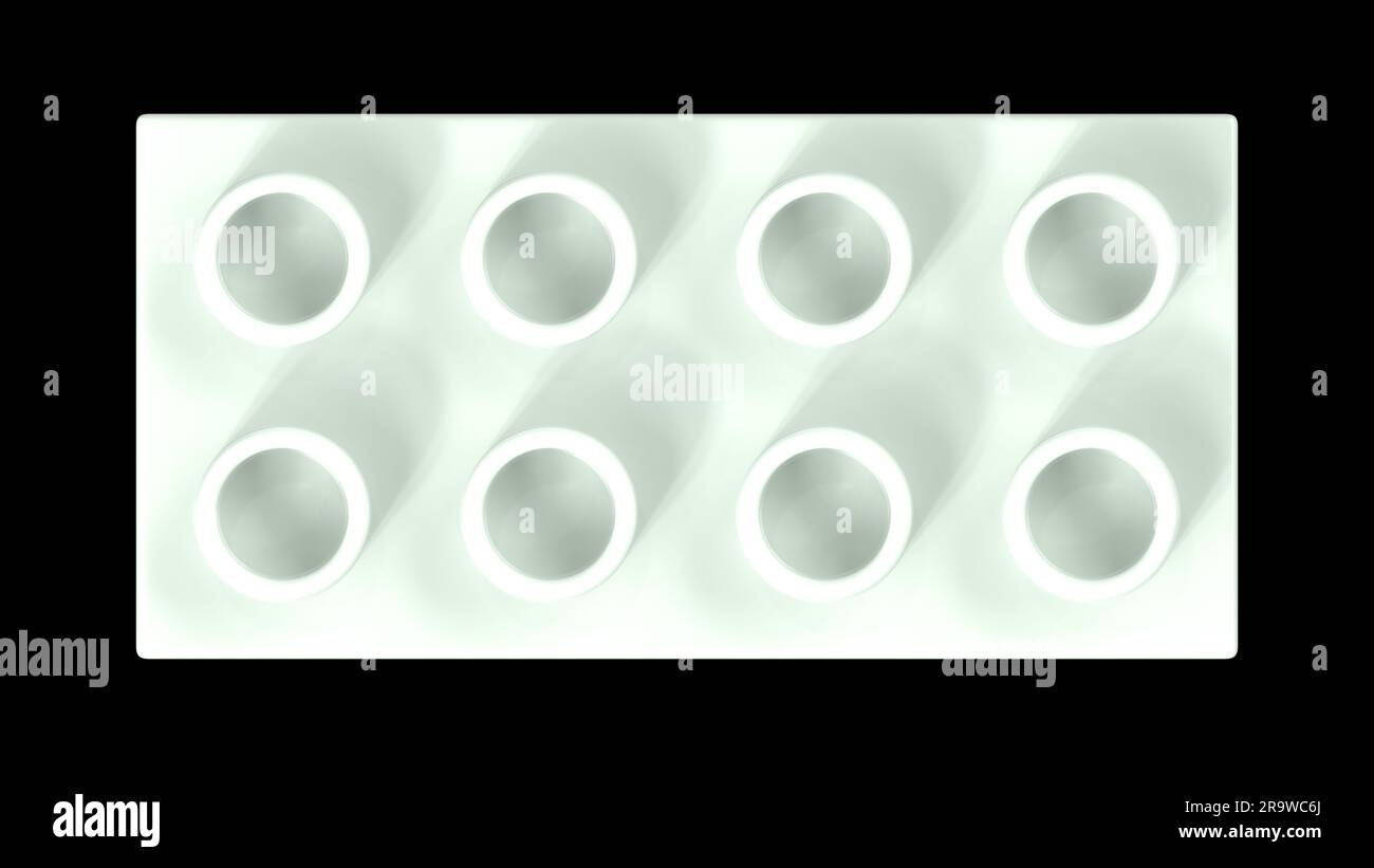 Honeydew Lego Block Isolated on a Black Background. Close Up View of a ...