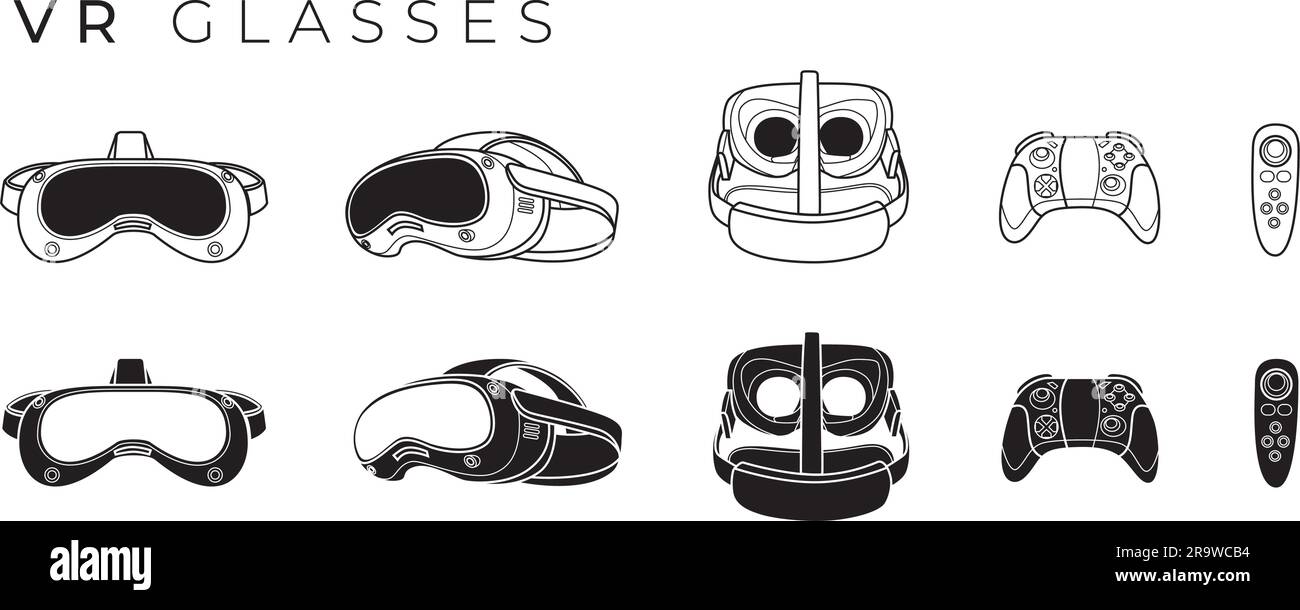 VR Glasses illustration Stock Vector Image & Art - Alamy