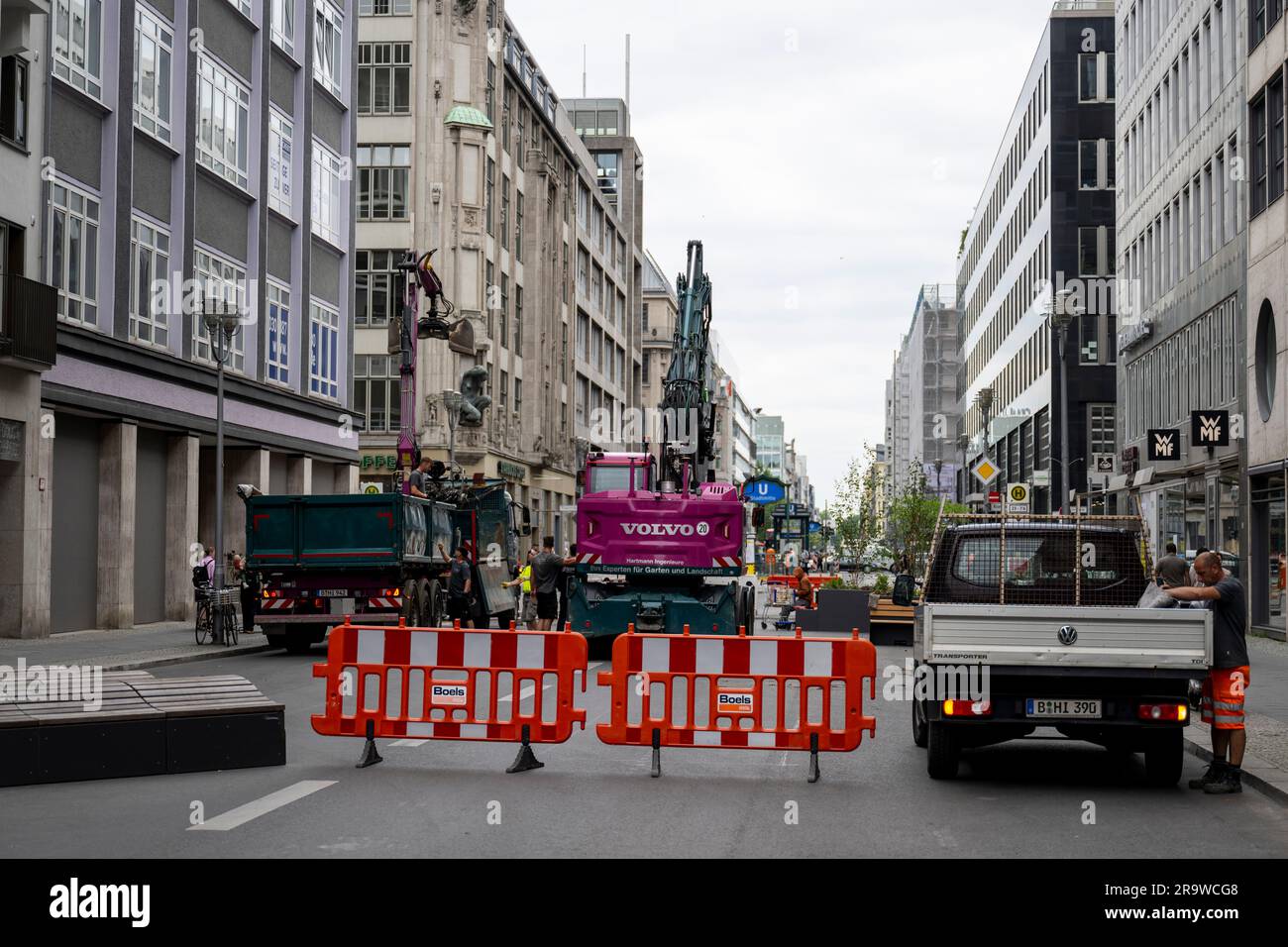 Berlin, Germany. 29th June, 2023. Furniture is cleared away before ...