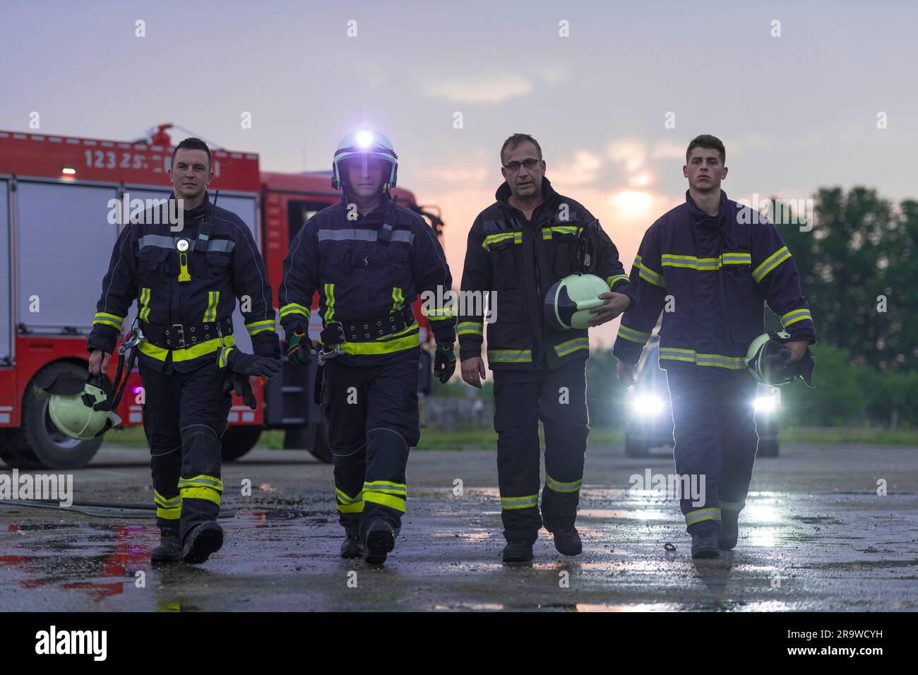 Fire department paramedics in action hi-res stock photography and ...