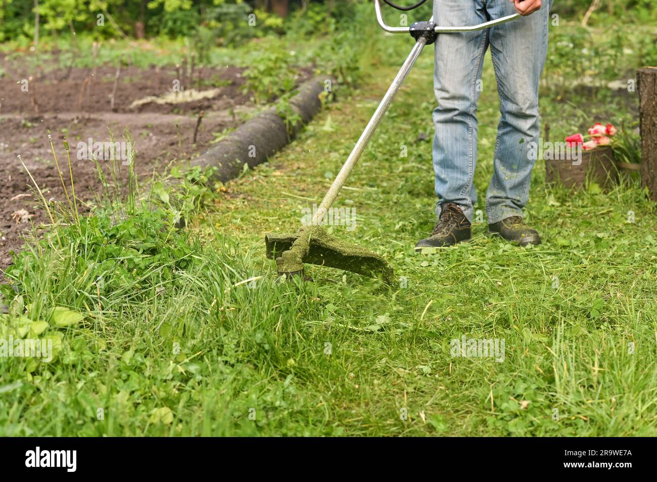 Electric trimmer garden string hi-res stock photography and images - Alamy