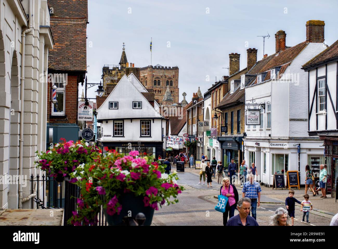 Market Place, St.Albans, Hertfordshire, England, UK Stock Photo - Alamy
