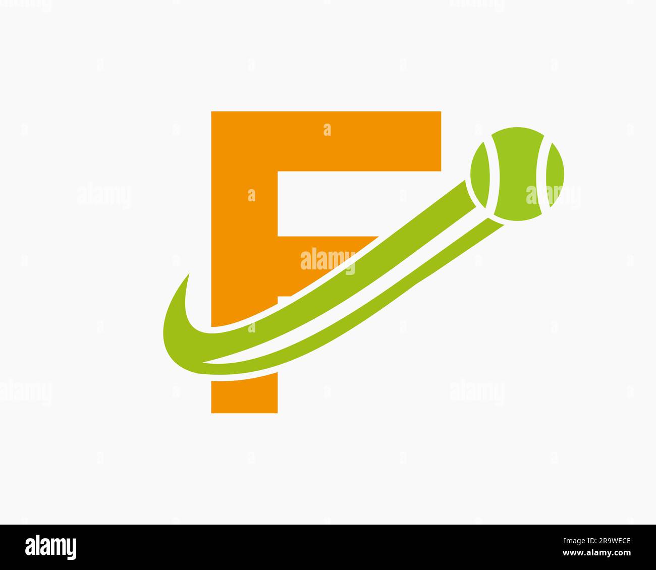 Letter F Tennis Club Logo Design Template. Tennis Sport Academy, Club ...