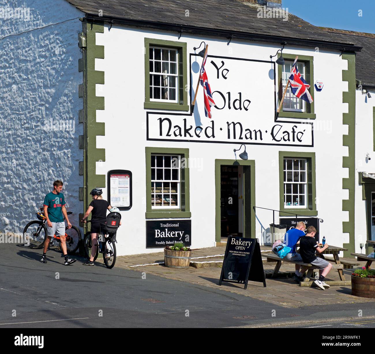 Ye Olde Naked Man Café in Settle, North Yorkshire, England UK Stock ...