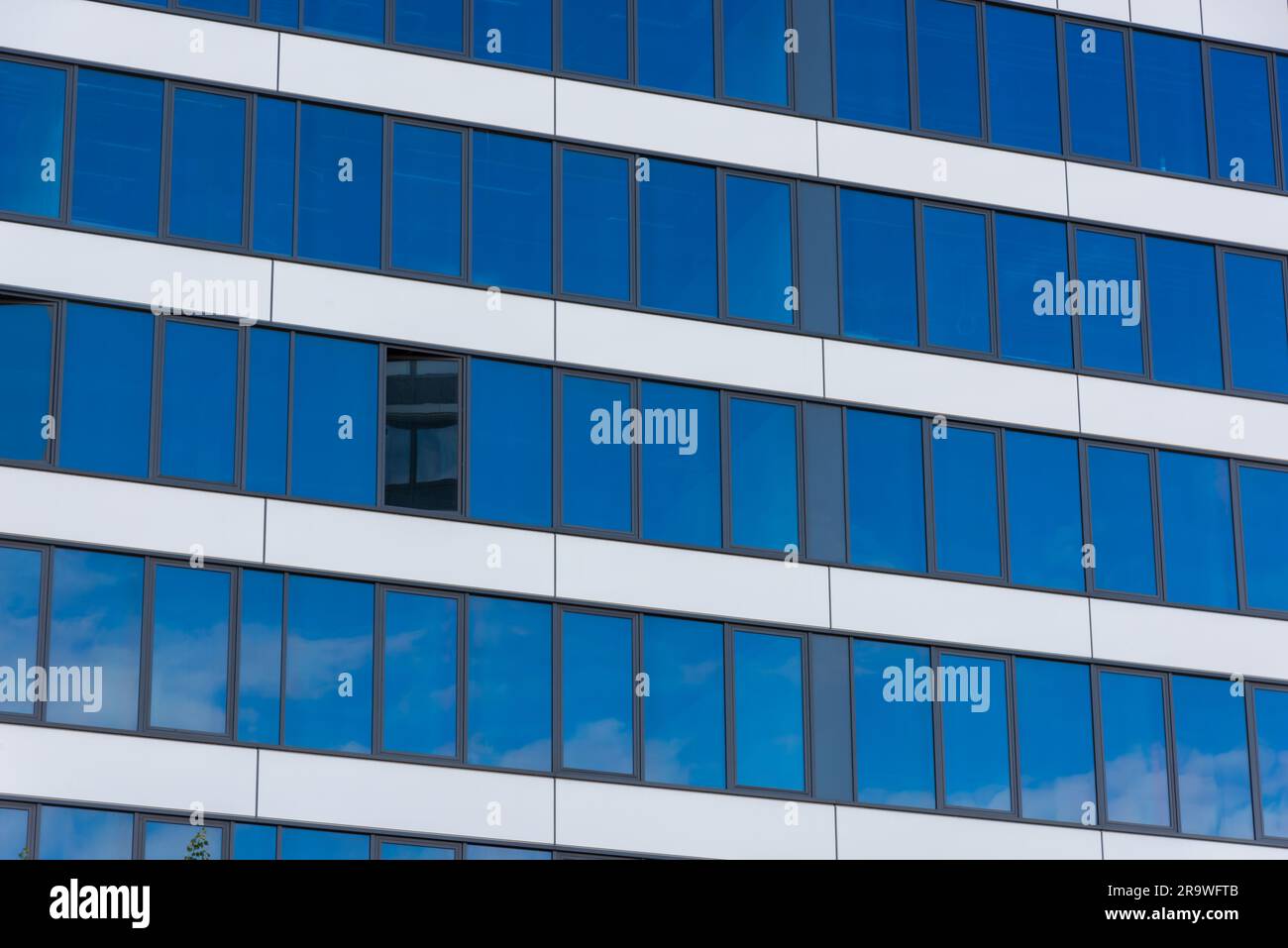 An open window in an office building in the city of berlin Stock Photo ...
