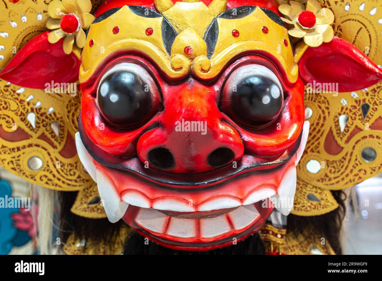 Photograph of a traditional Balinese Barong mask Stock Photo - Alamy