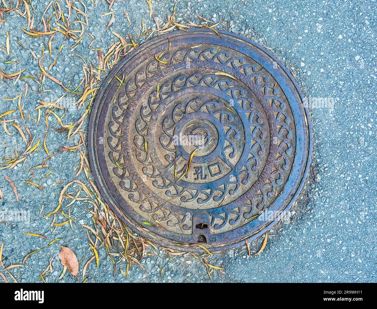 Beautiful manhole (covers Stock Photo - Alamy