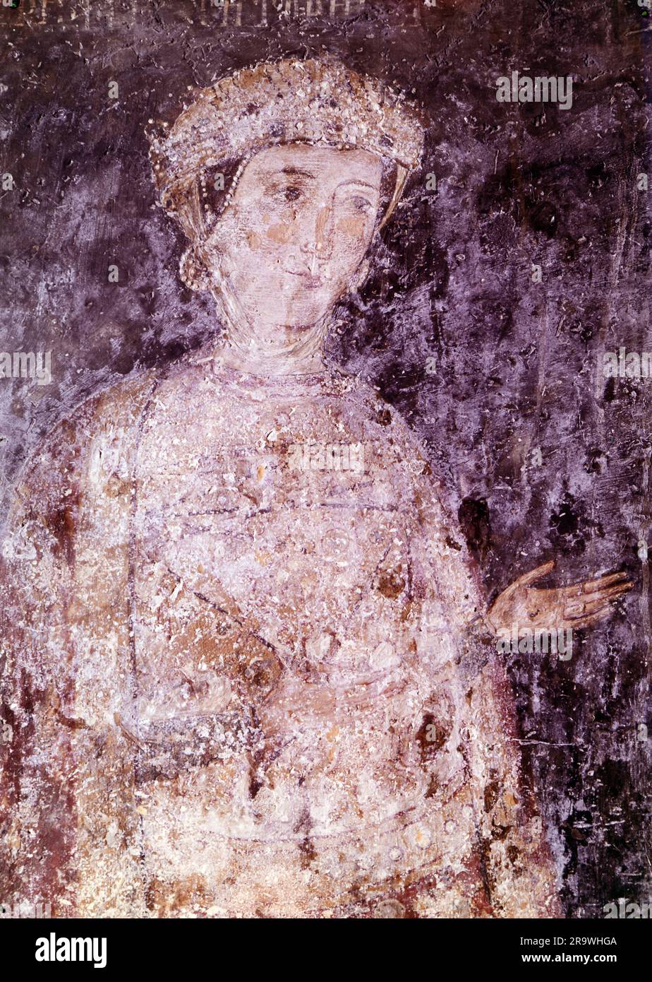 fine arts, religious art, benefactors, Dessislava, painting, detail ...