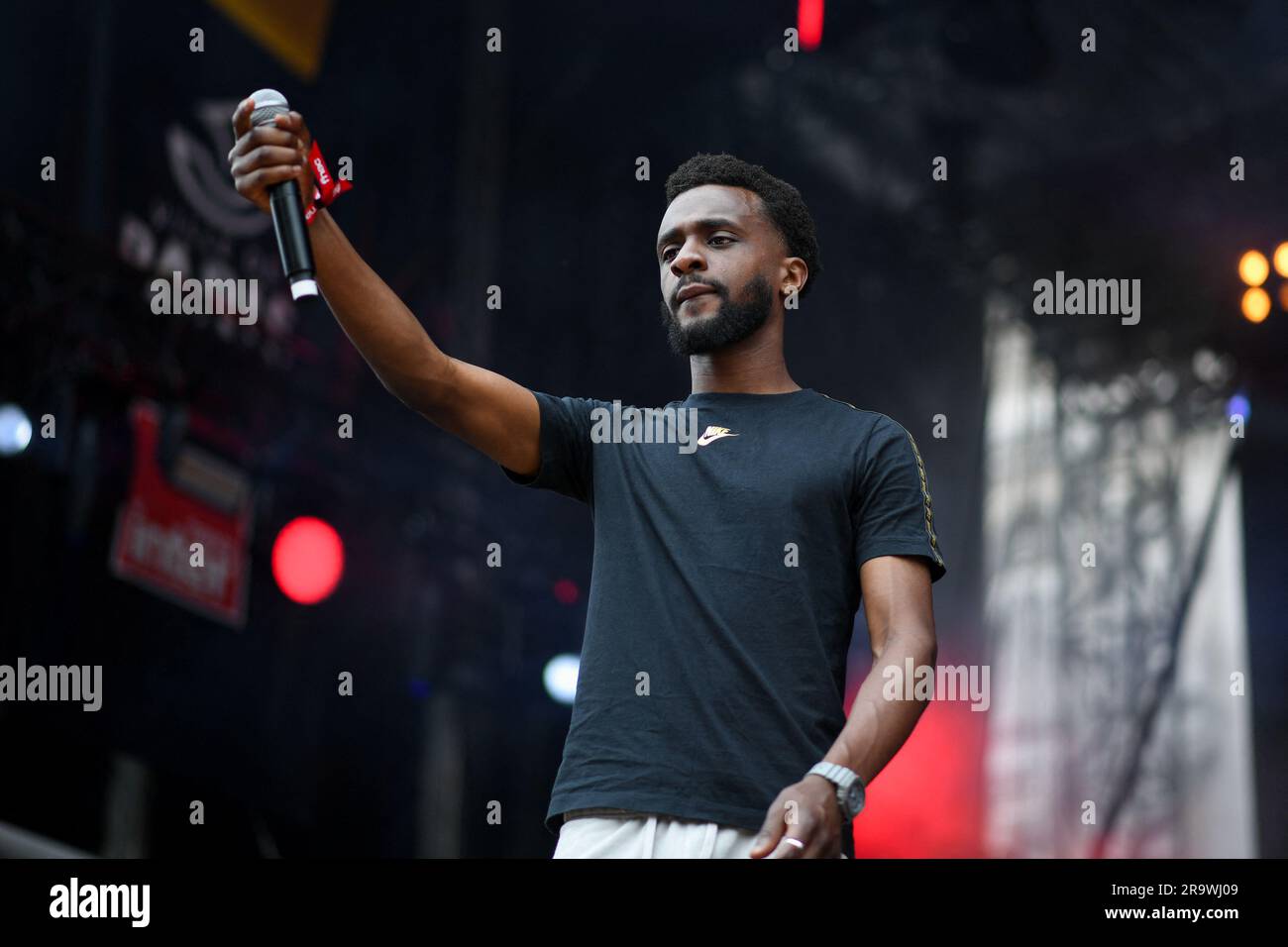 Paris, France. 28th June, 2023. Lesram during Fnac Live festival in ...