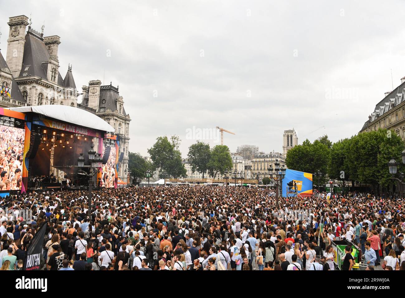 Paris, France. 28th June, 2023. Lesram during Fnac Live festival in ...