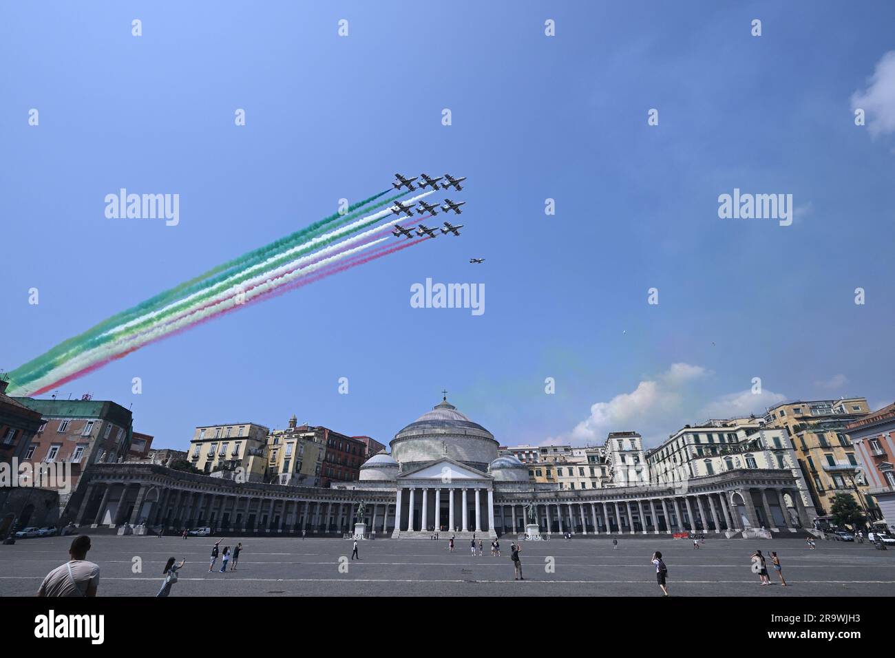 Naples, Italy. 29th June, 2023. Aircrafts of the Italian Air Force ...