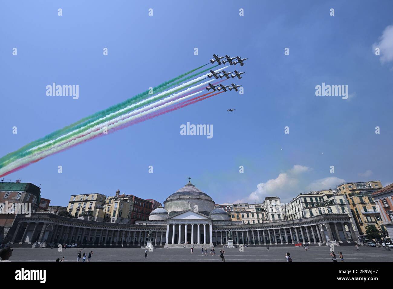 Naples, Italy. 29th June, 2023. Aircrafts of the Italian Air Force ...