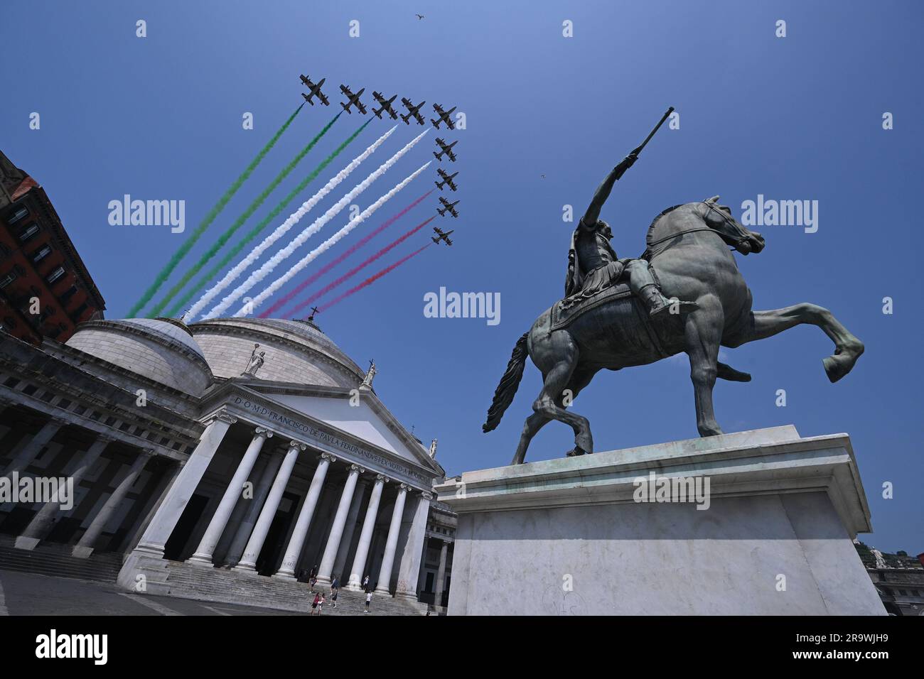 Naples, Italy. 29th June, 2023. Aircrafts of the Italian Air Force ...