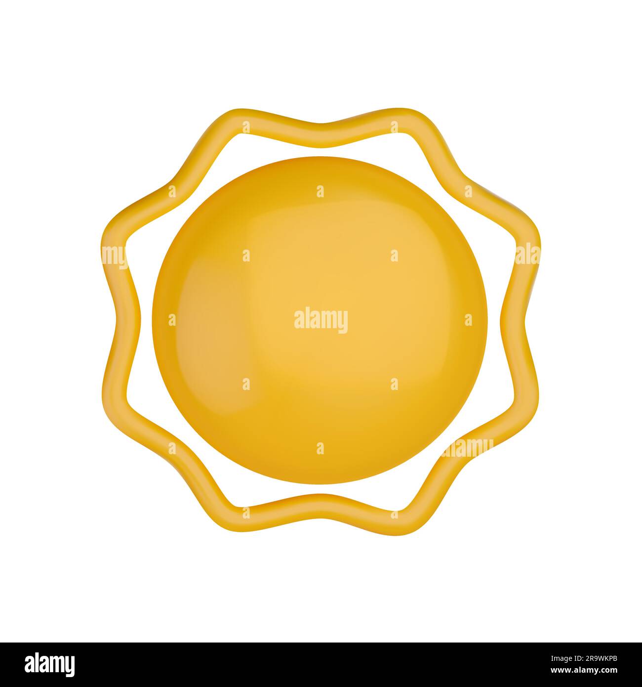 3d Sun realistic illustration. Solar weather isolated on white ...