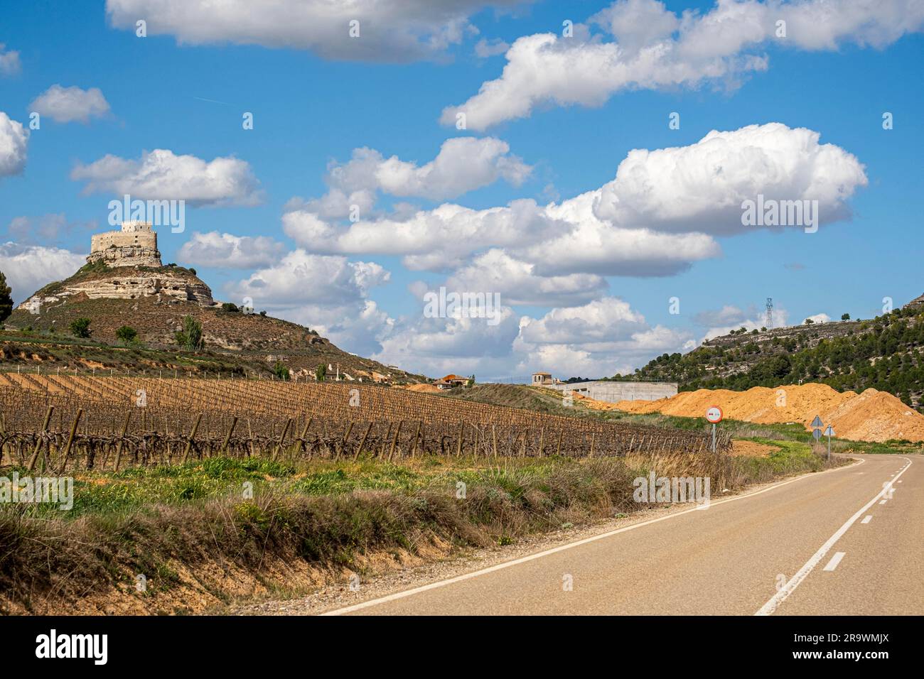 Ribera del duero vineyards castle hi-res stock photography and images ...