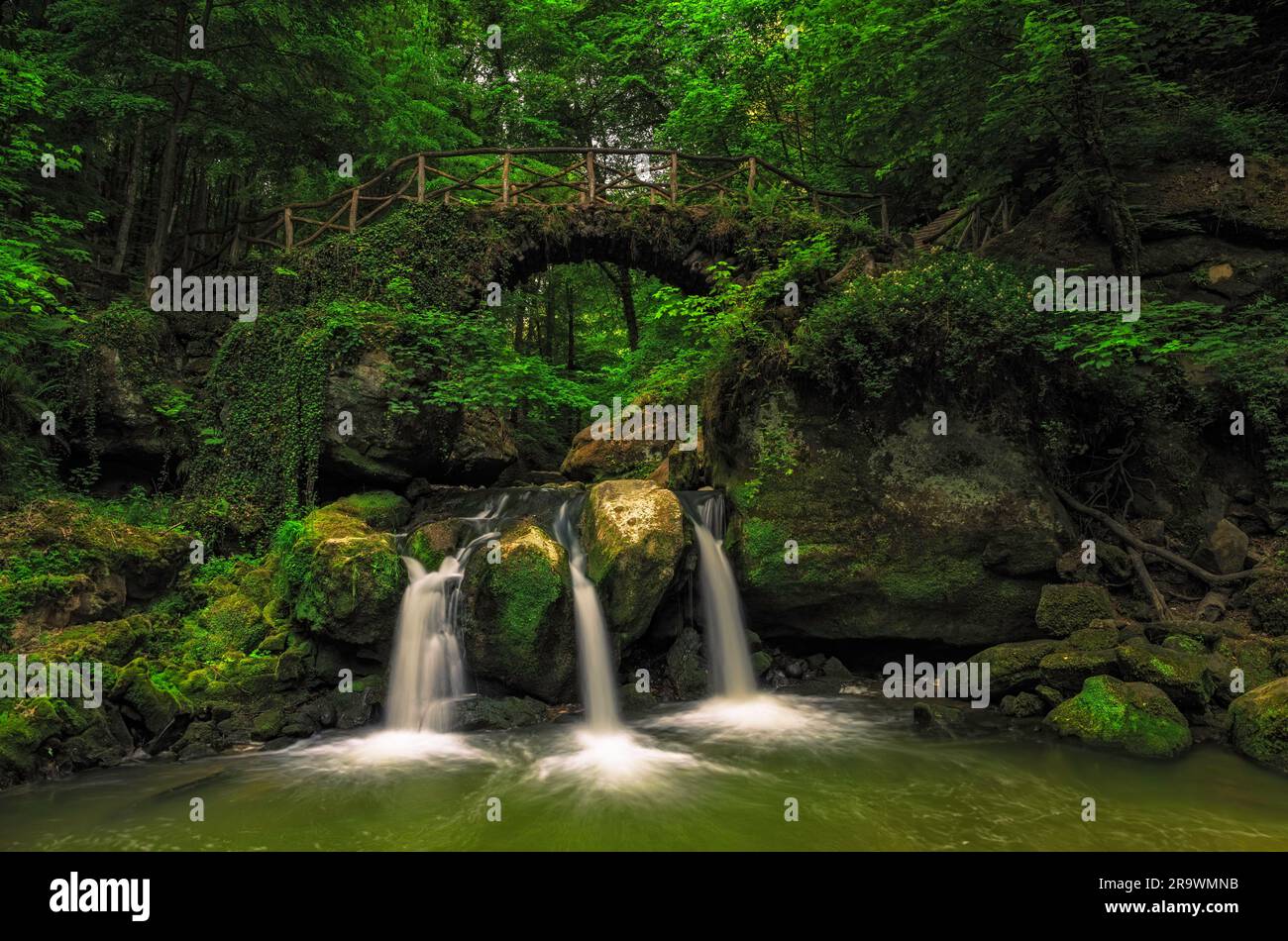 Old pond over little river hi-res stock photography and images - Alamy