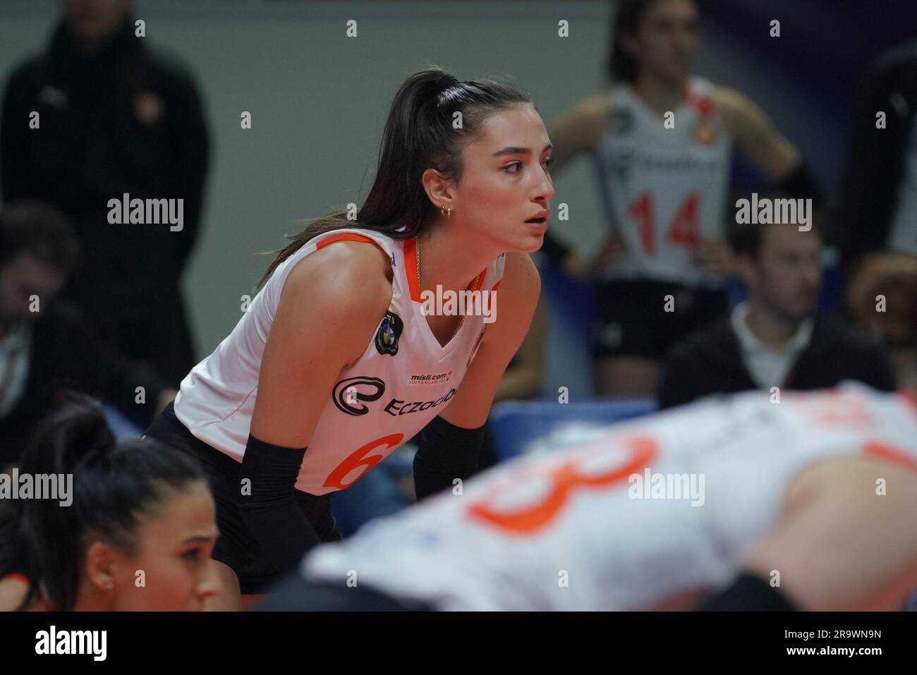 ISTANBUL, TURKIYE - JANUARY 11, 2023: Saliha Sahin in Eczacibasi ...