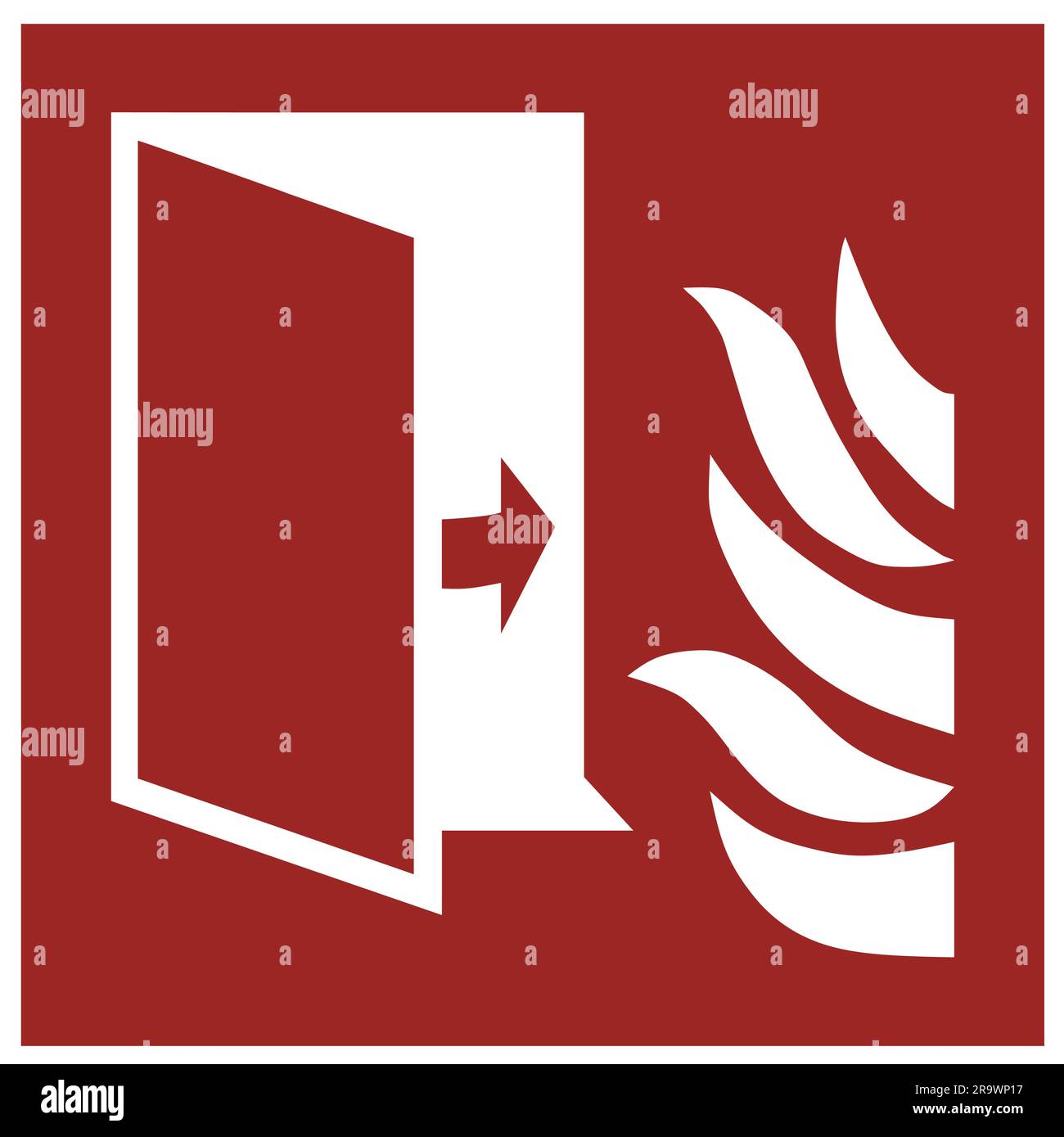 ISO 7010 F007 – Fire protection door as vector Stock Vector Image & Art ...