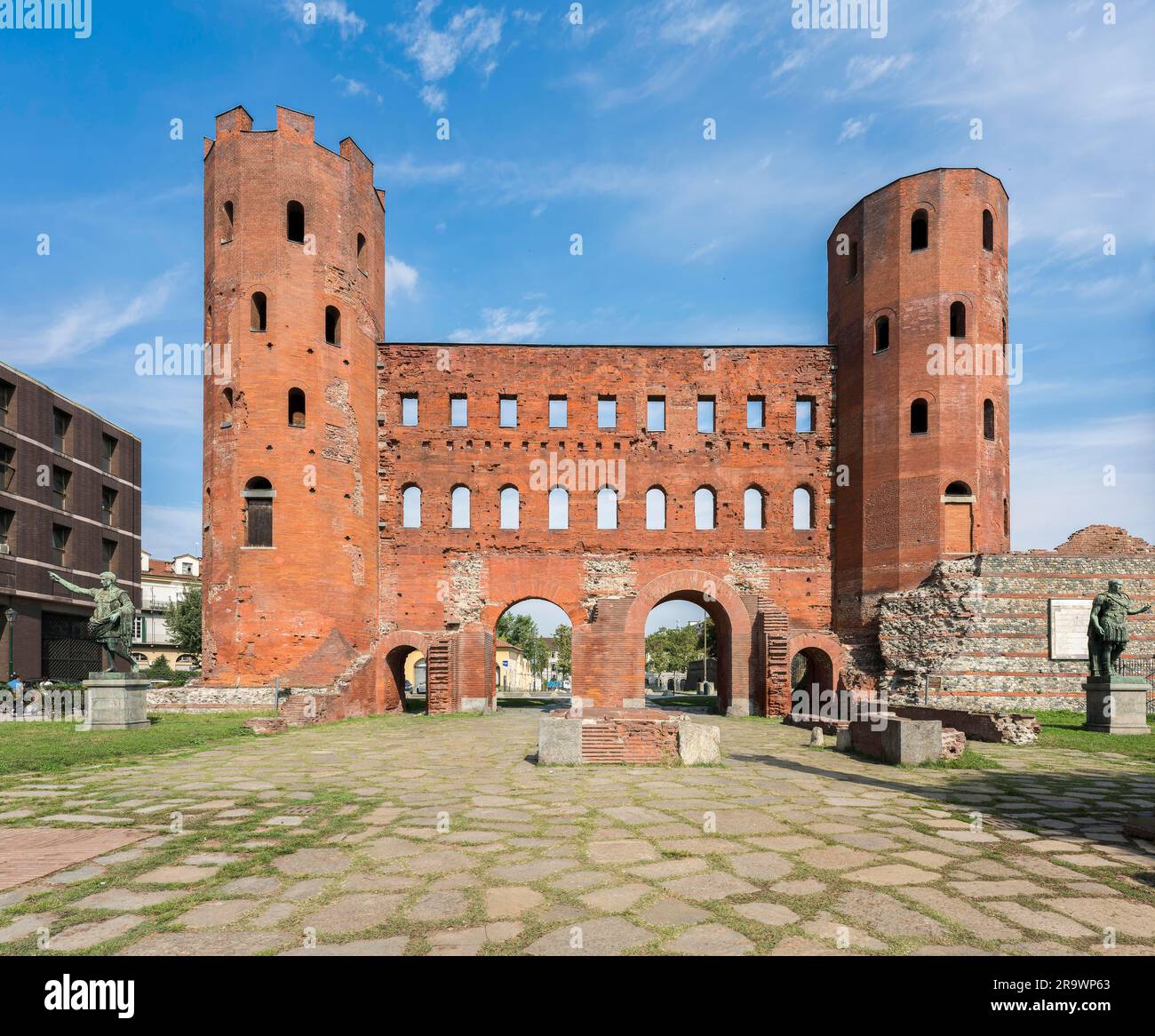 Porta Palatina, ancient city gate of the Roman Augusta Taurinorum, 1st ...