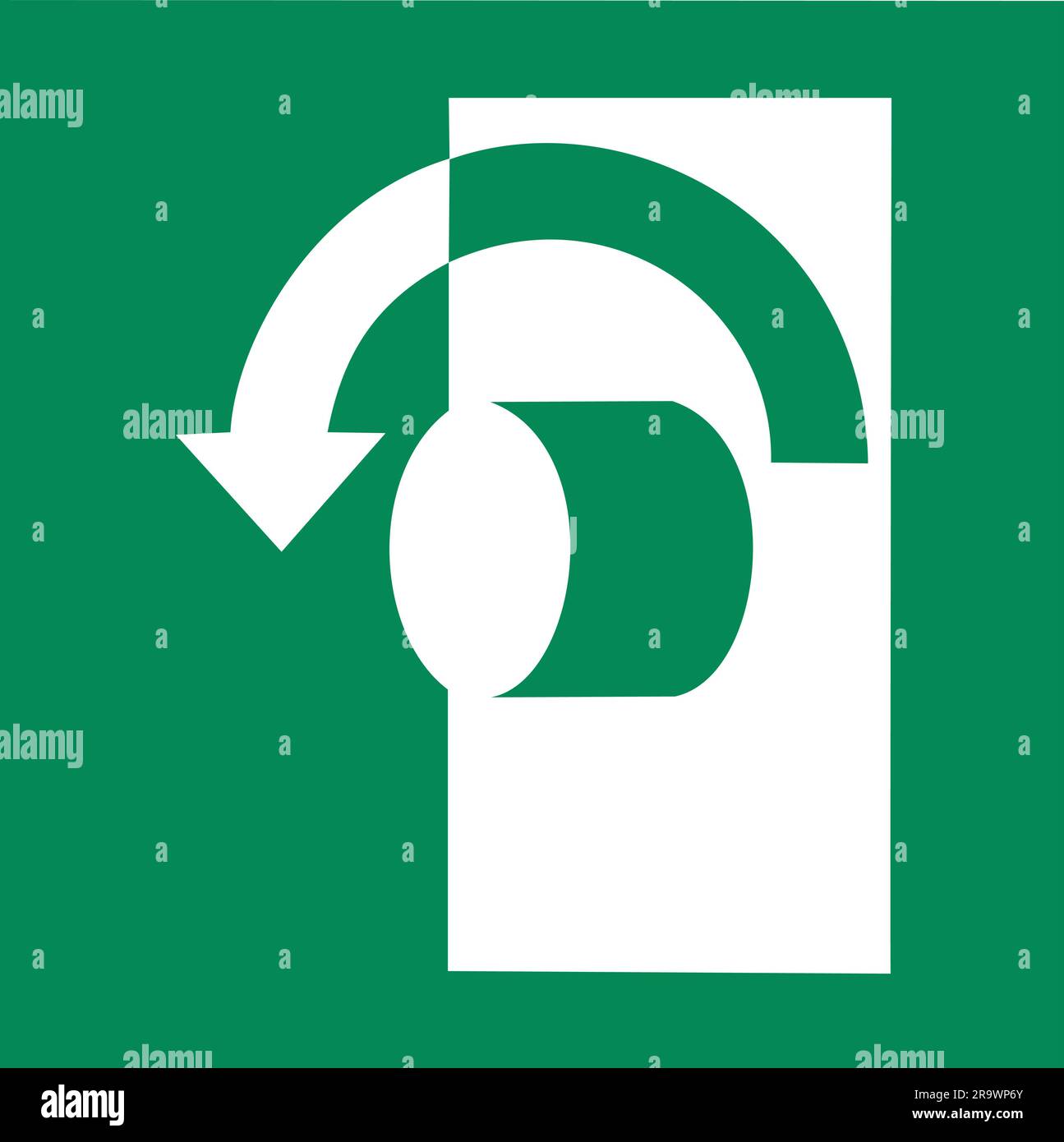 ISO 7010 E018 – Turn anticlockwise (counterclockwise) to open sign ...