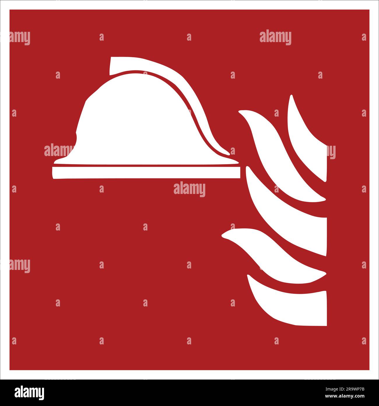 ISO 7010 F004 – Collection of firefighting equipment as vector Stock ...