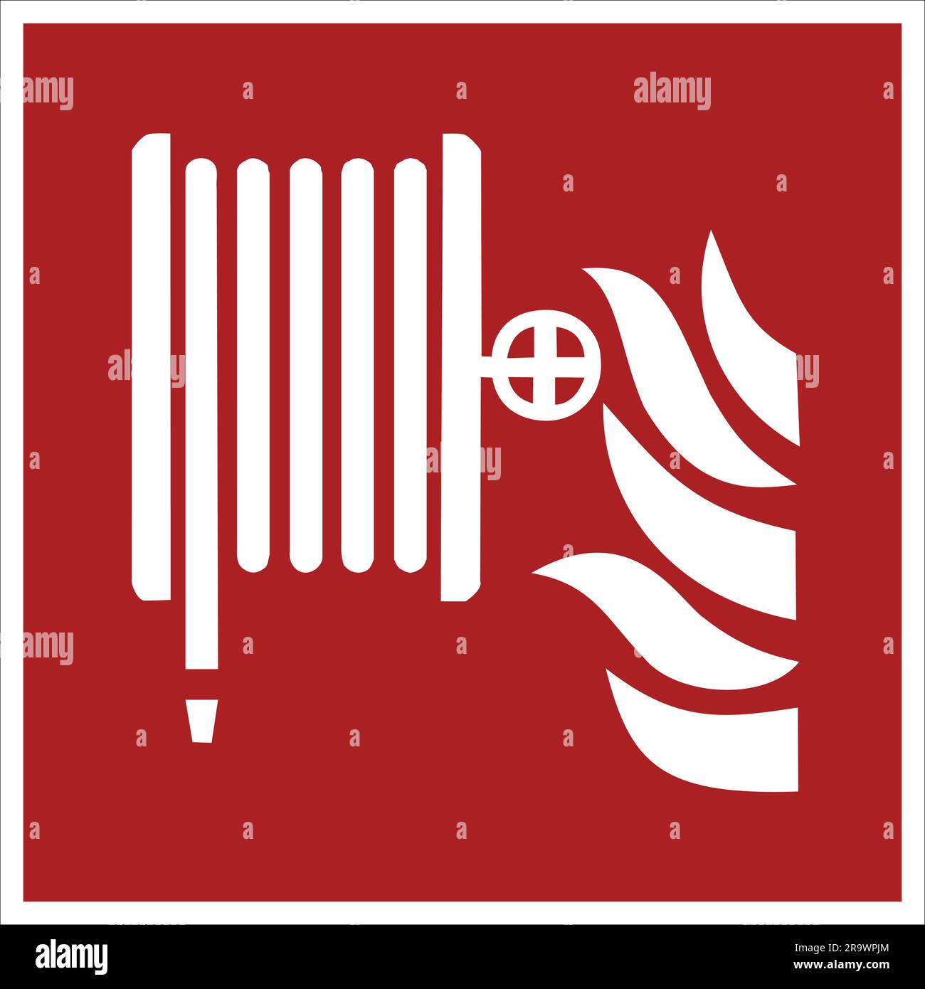 ISO 7010 F002 – Fire hose reel as vector Stock Vector Image & Art - Alamy