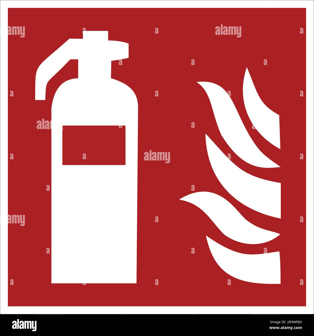 ISO 7010 F001 – Fire extinguisher as vector Stock Vector Image & Art ...