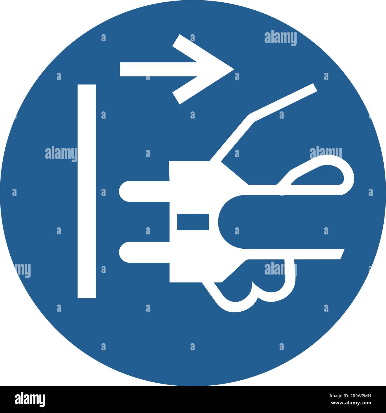 ISO 7010 M006 – Disconnect mains plug from electrical outlet Stock ...