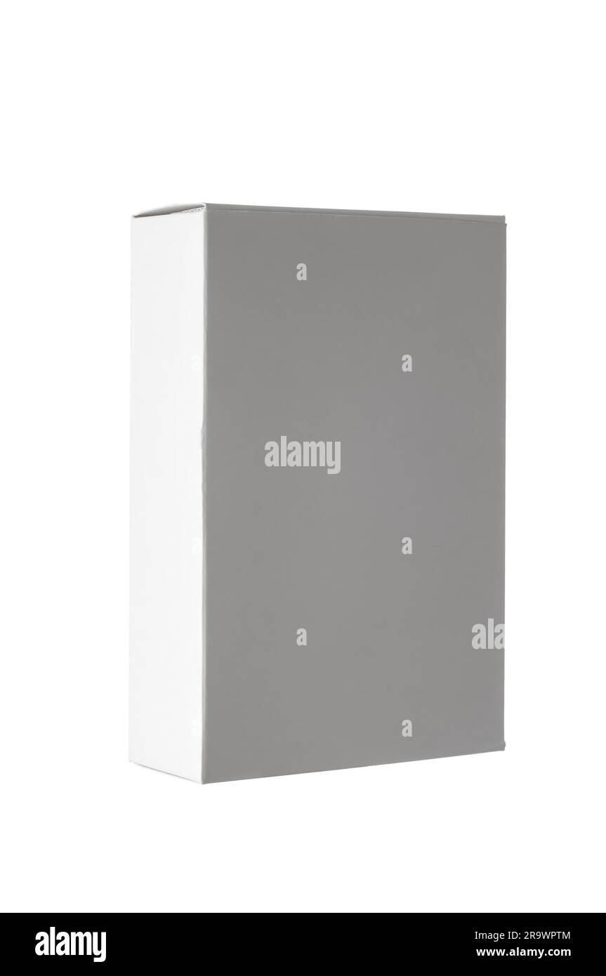 A simple white box isolated on white background Stock Photo - Alamy