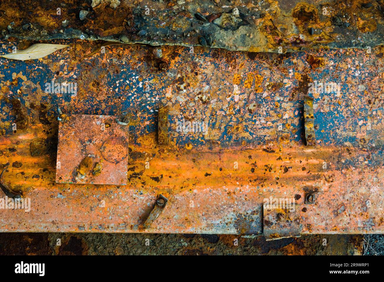 Texture of colored rust metal plate Stock Photo - Alamy