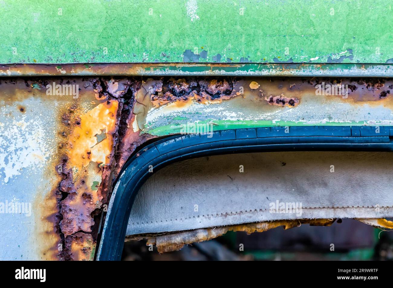 Texture of colored rust metal on an old car Stock Photo - Alamy