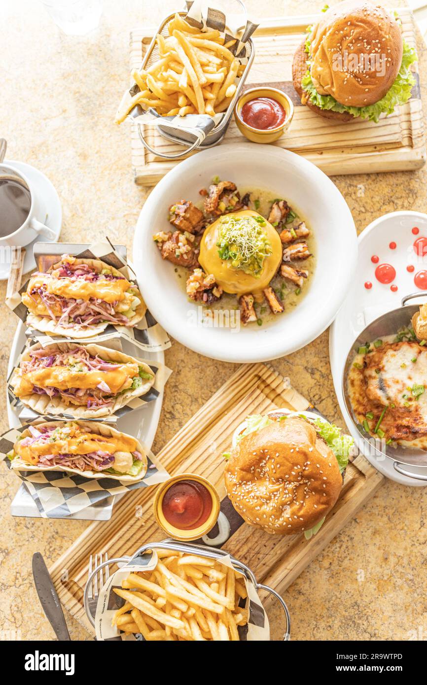Assorted tacos hi-res stock photography and images - Alamy